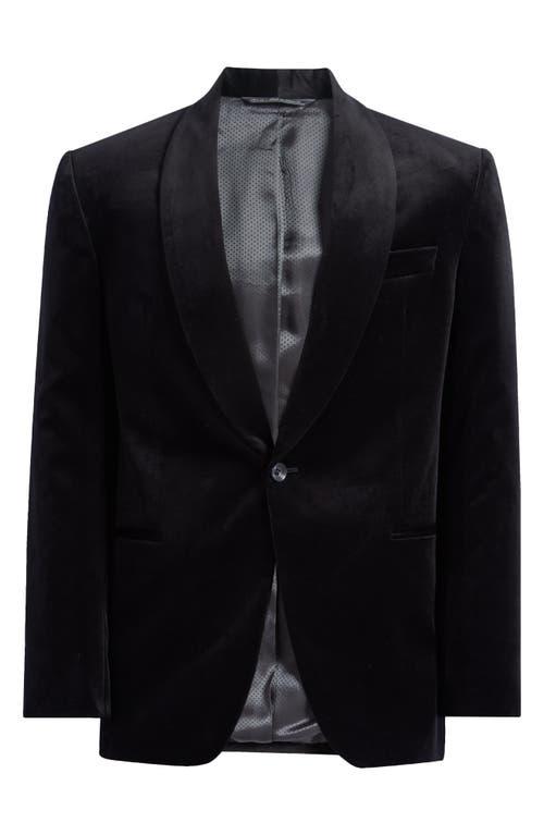 Jack Victor Edison Cotton Stretch Velvet Dinner Jacket in Black for Men ...