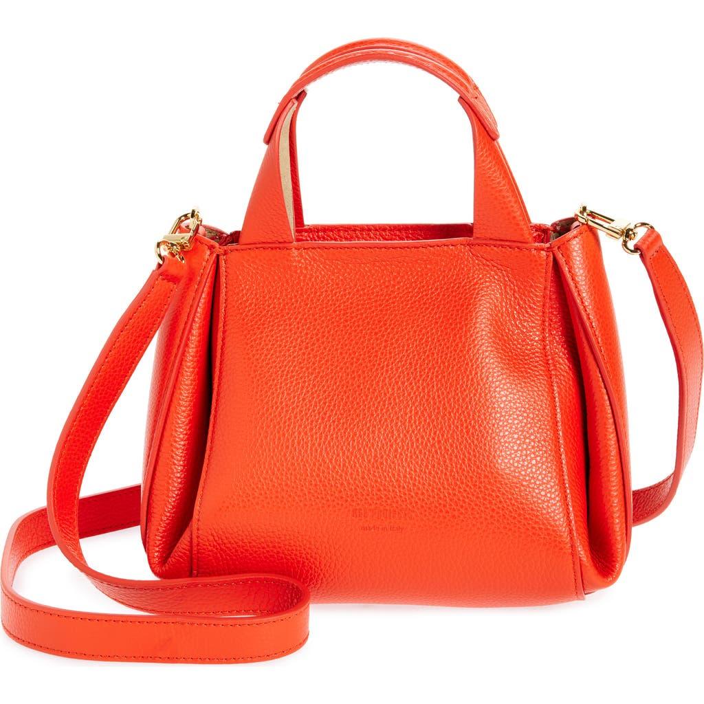REE PROJECTS Mini Avy Pebbled Leather Top Handle Bag in Red | Lyst