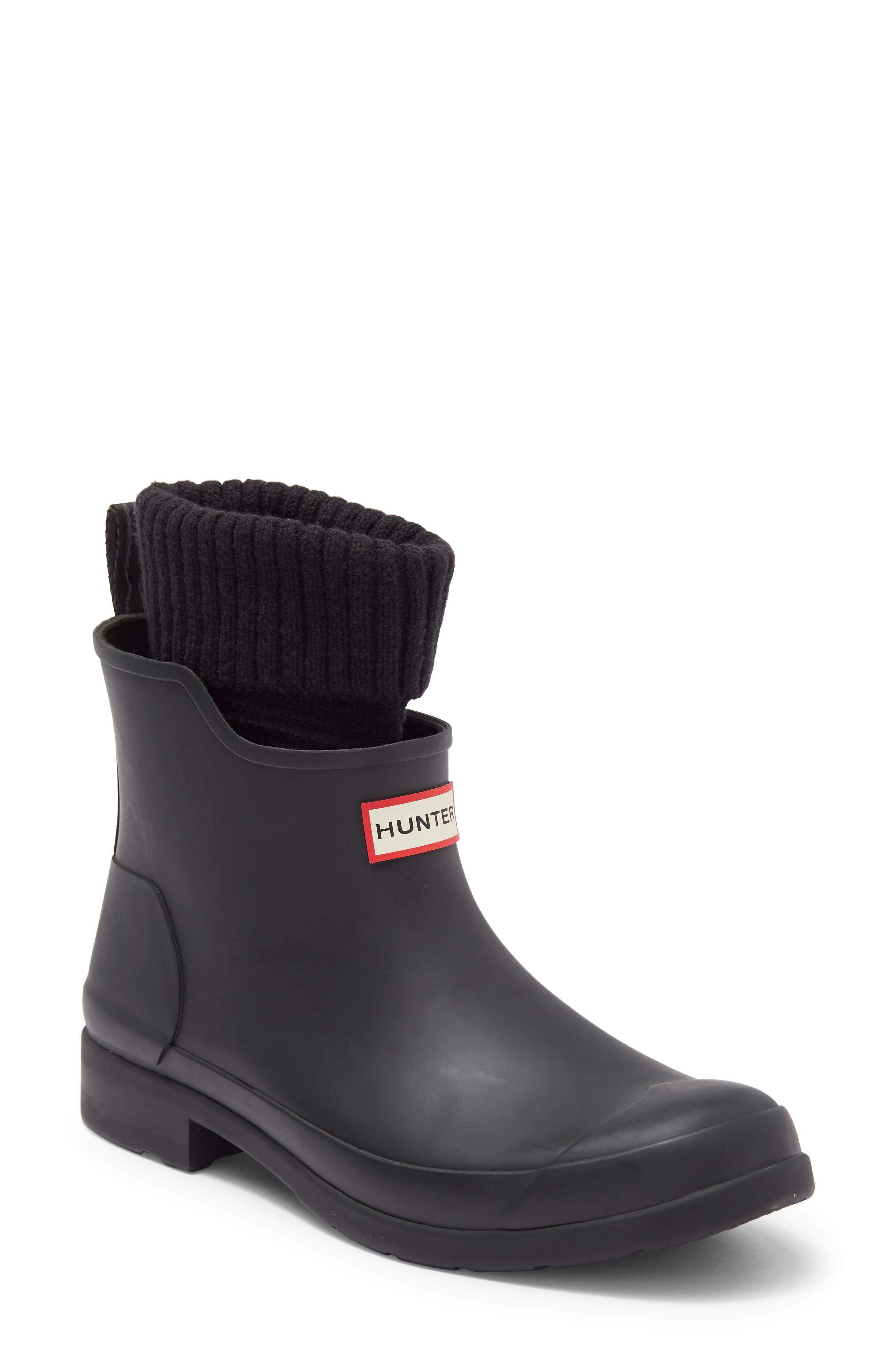 Hunter Rain Boots With Socks