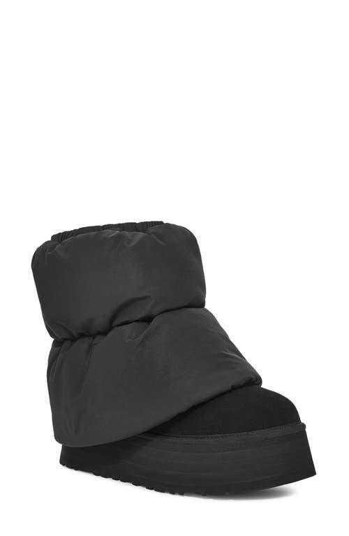 UGG Classic Mini Dipper Puffer Platform Boot in Black | Lyst