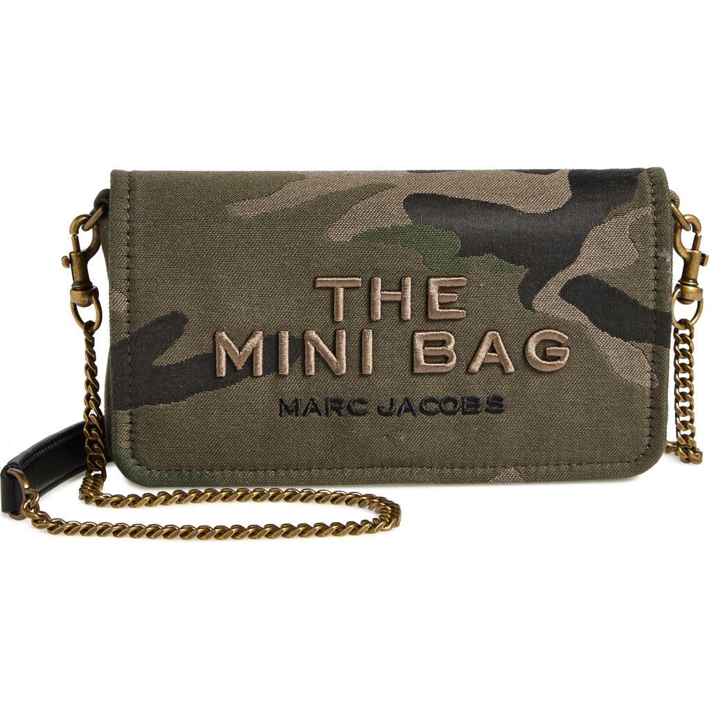 Marc Jacobs The Mini Bag Camo Jacquard Shoulder Bag in Green | Lyst