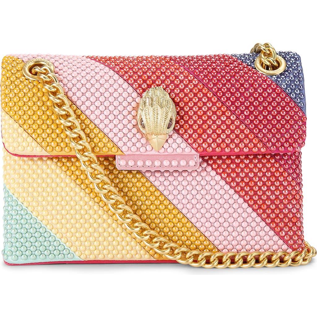 Kurt Geiger Mini Kensington Beaded Convertible Shoulder Bag in Pink | Lyst