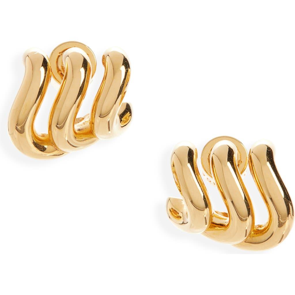 Balenciaga Loop Trio Stud Earrings in Metallic | Lyst