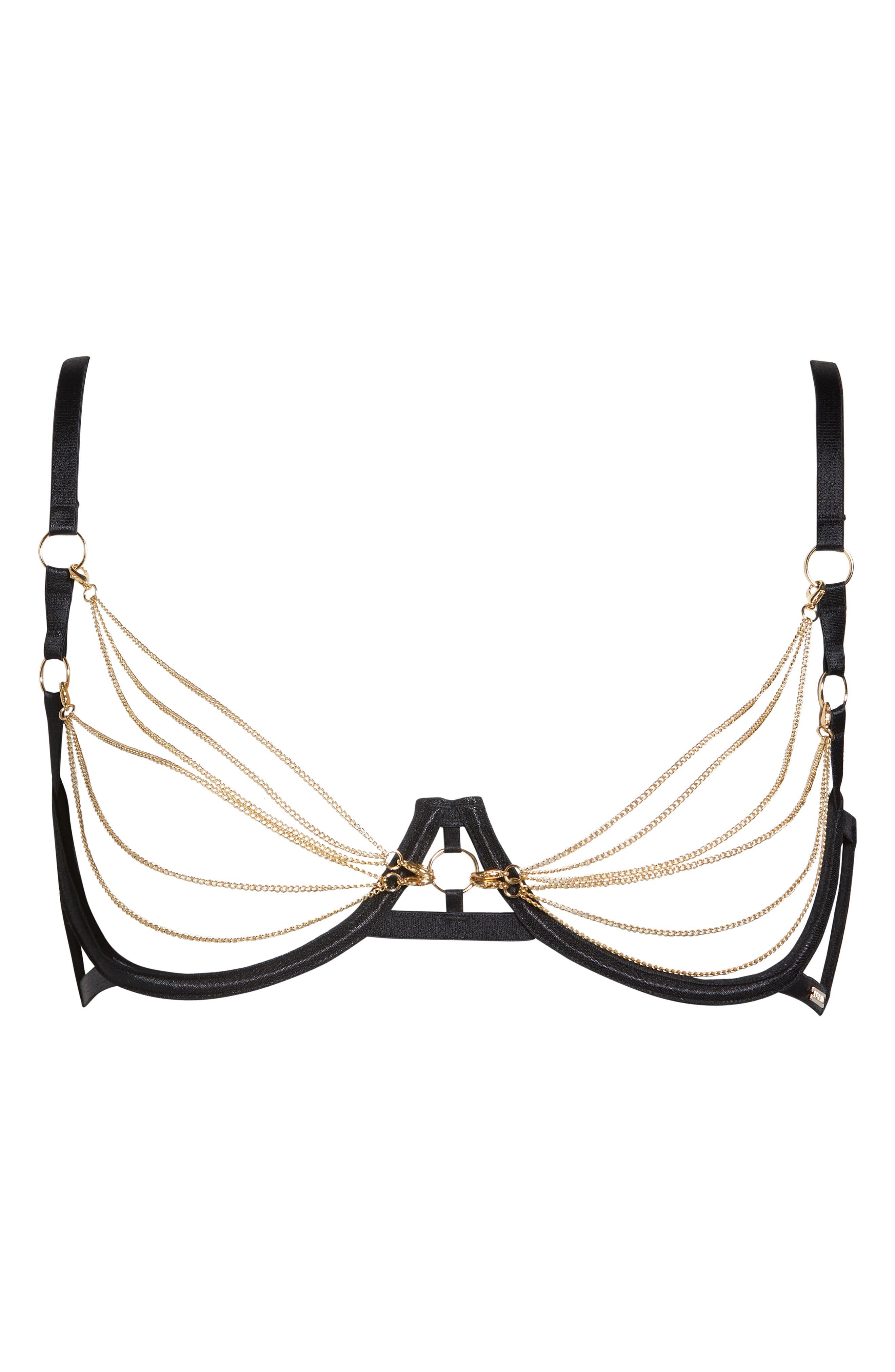 Bluebella Oriana Open Cup Underwire Bra in White | Lyst