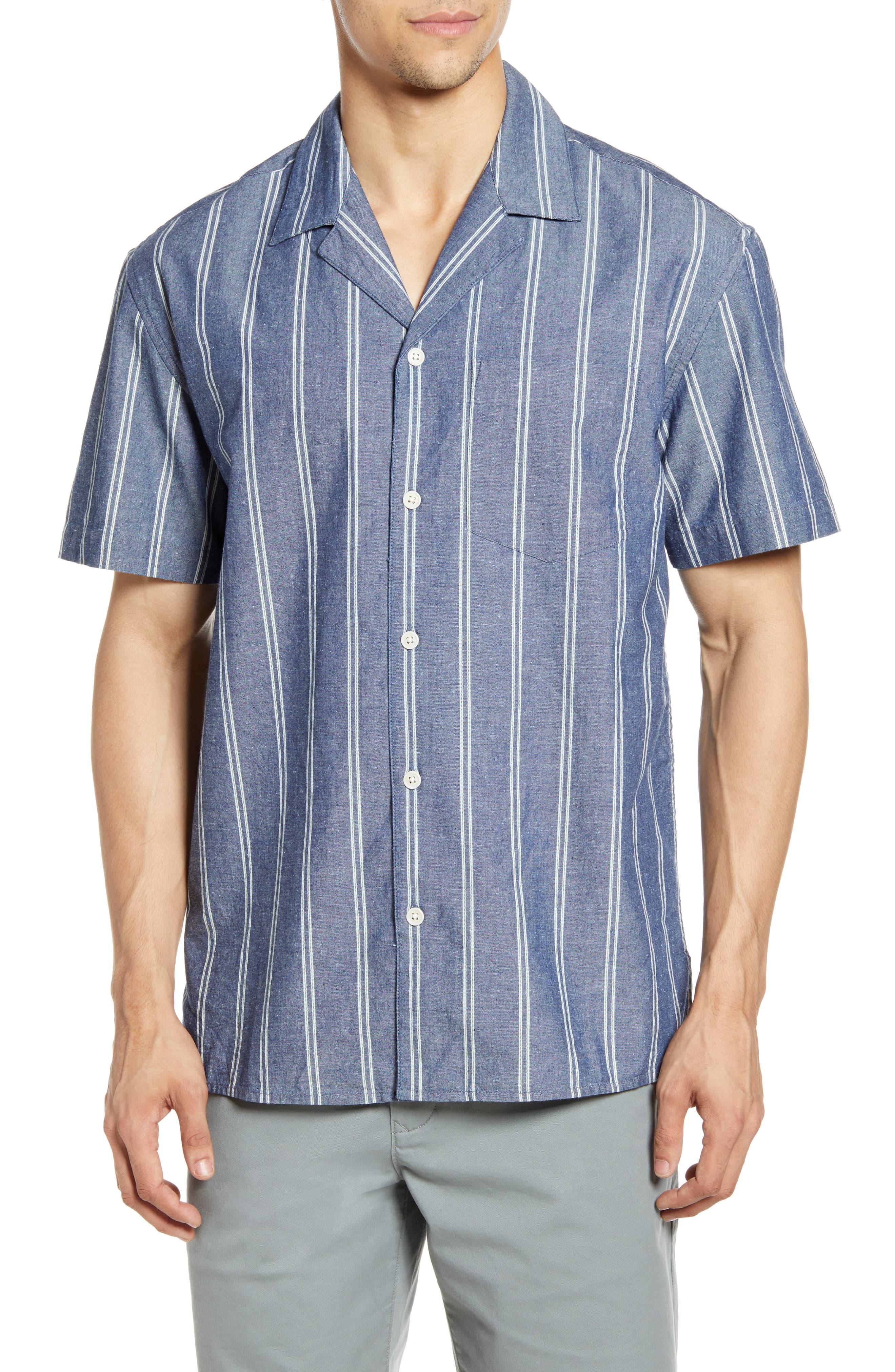 Bonobos Cabana Short Sleeve Button Up Camp Shirt In Blue For Men Lyst