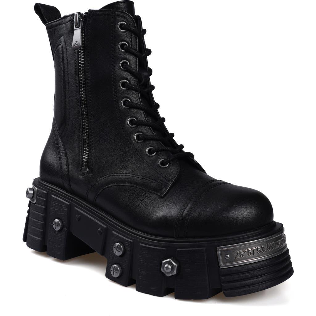 Zigi Shanti Platform Combat Boot in Black | Lyst
