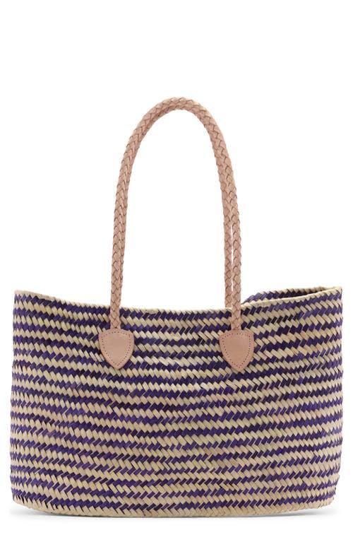 Mango Woven Palm Straw Shopper Tote in Red | Lyst