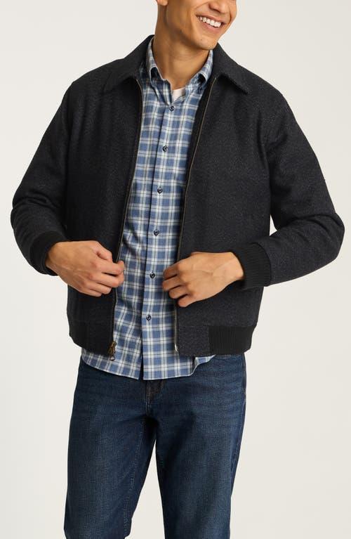 Bonobos The Italian Wool Blend Bomber Jacket in Black for Men | Lyst
