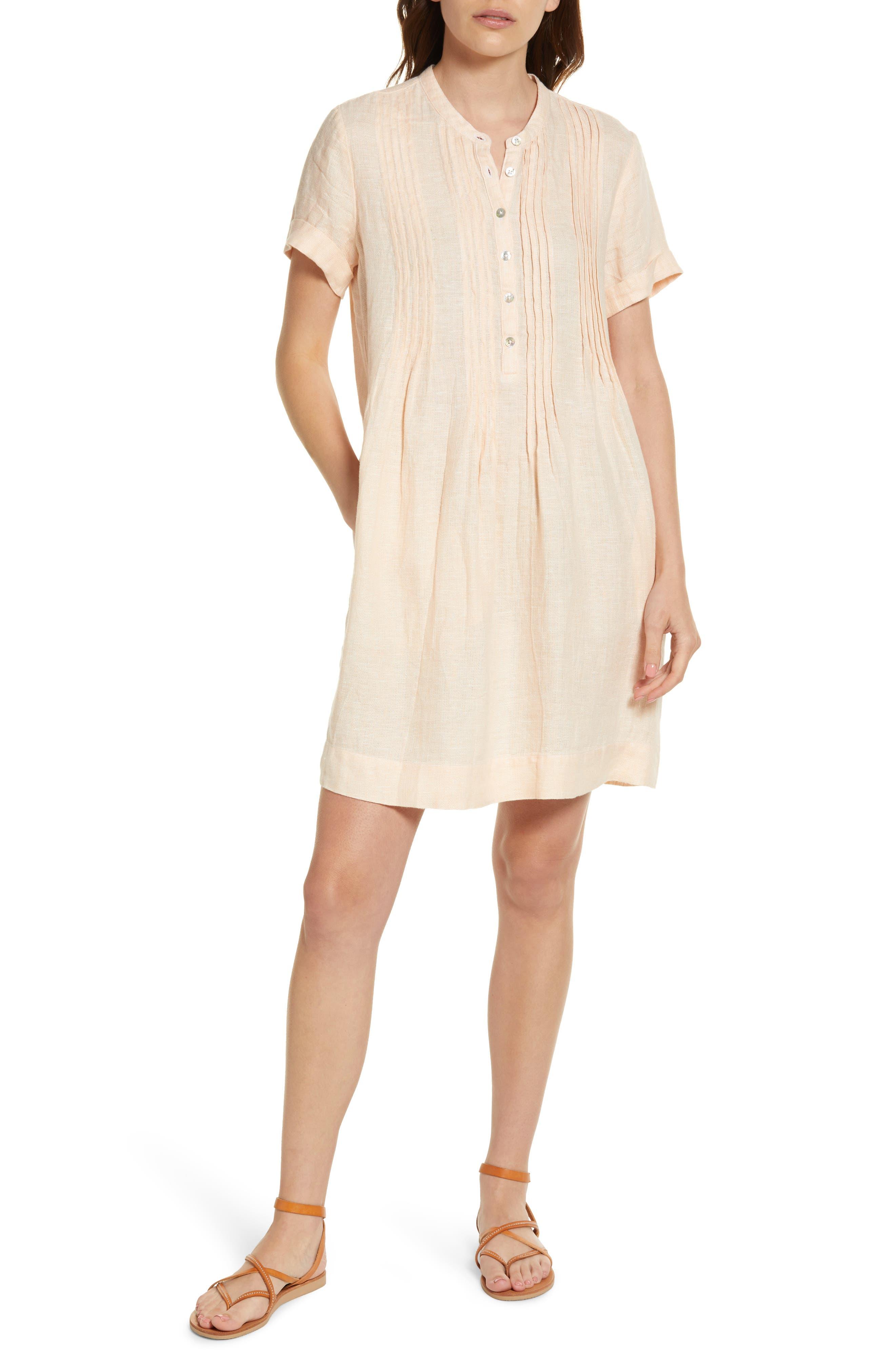 Faherty Gemina Linen Dress in Natural | Lyst Faherty Gemina Linen Dress in Natural | Lyst