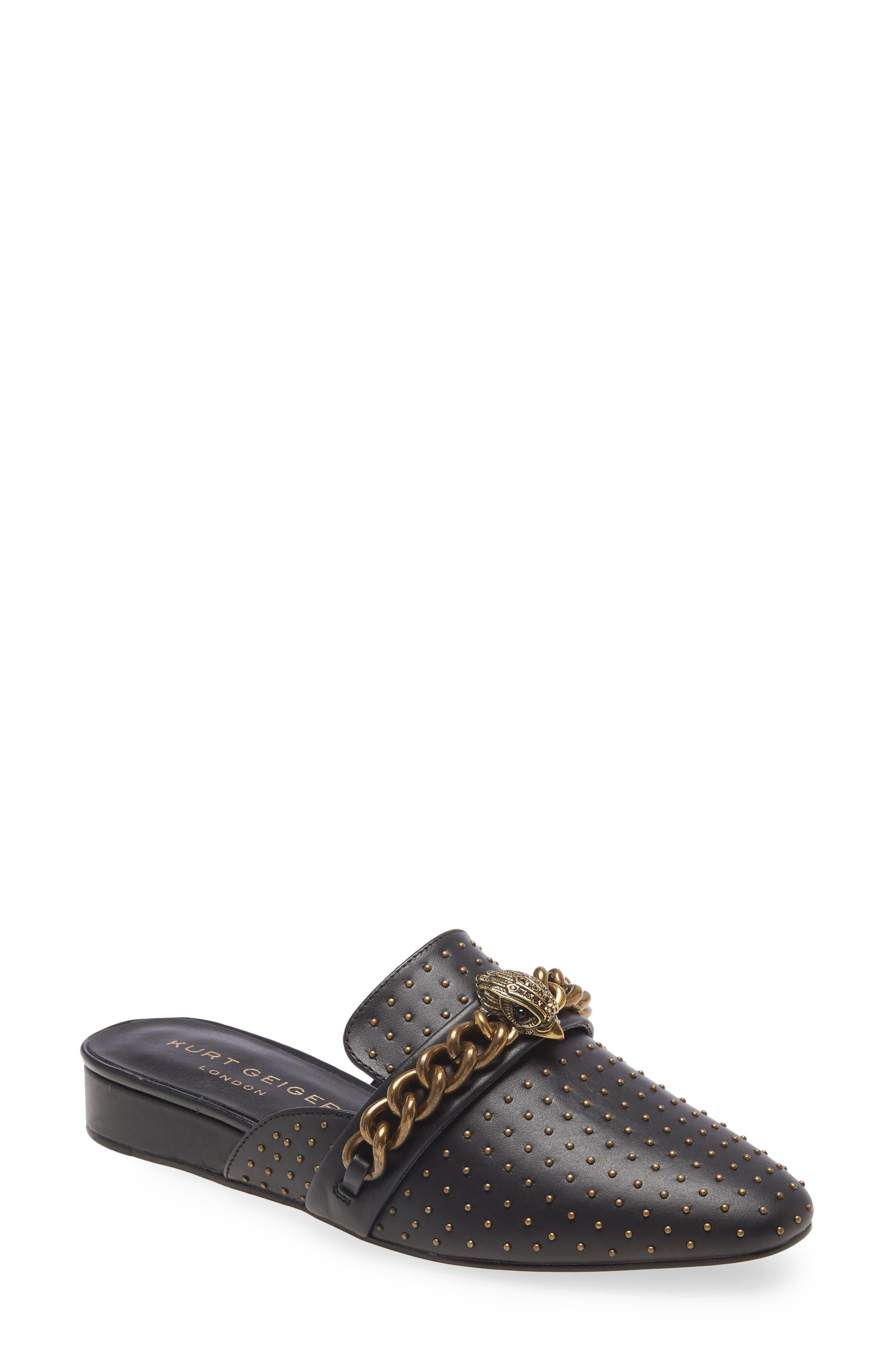 Kurt Geiger Chelsea Loafer Mule in Gray | Lyst
