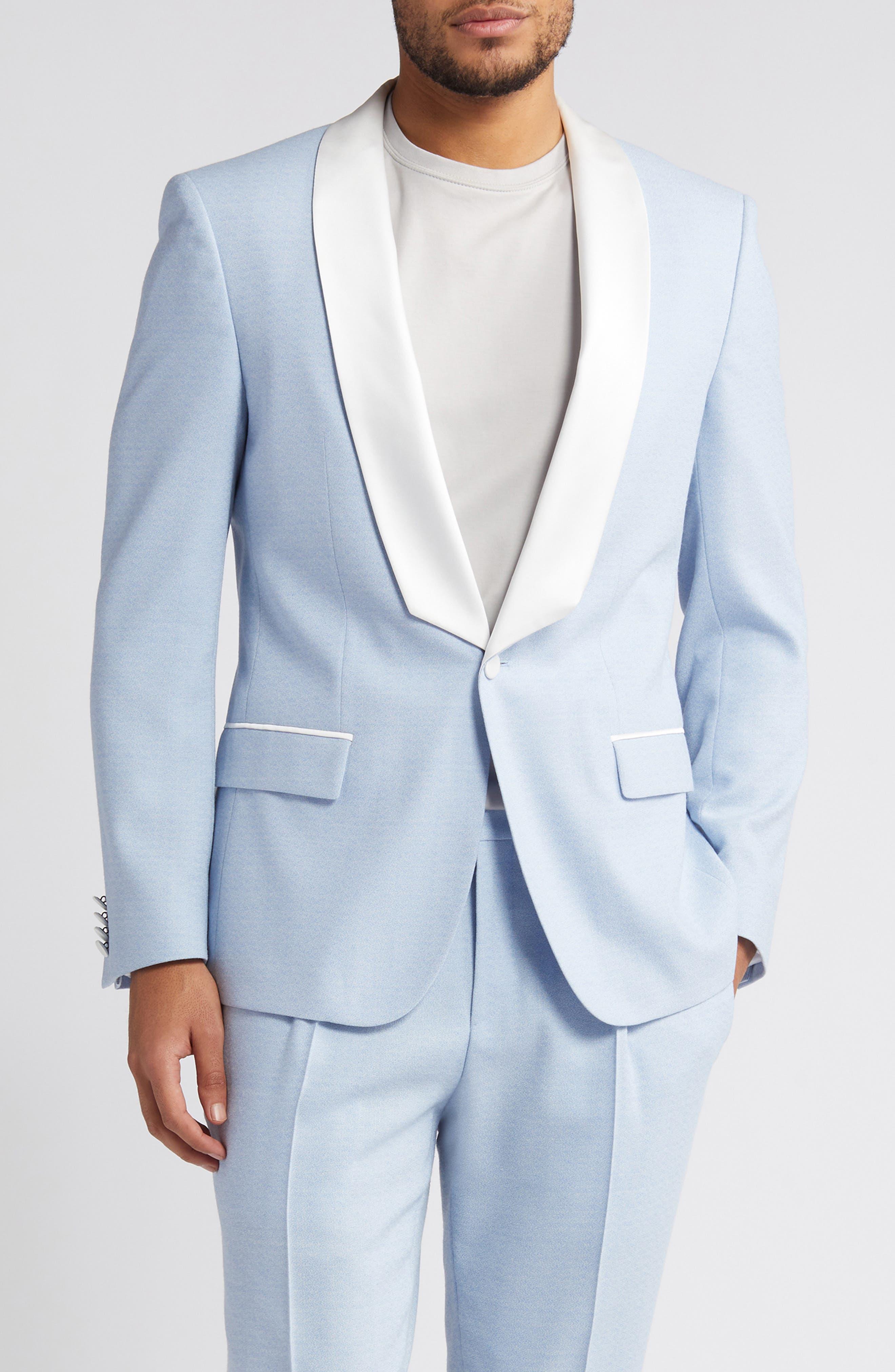 HUGO Henry Slim Fit Suit Jacket in Blue for Men | Lyst