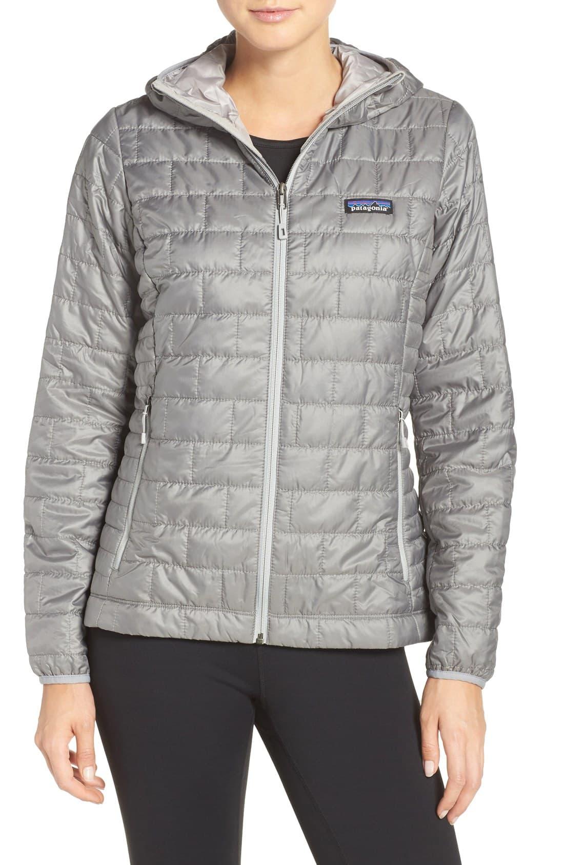Patagonia 'nano Puff' Hooded Water Resistant Jacket in Gray - Lyst