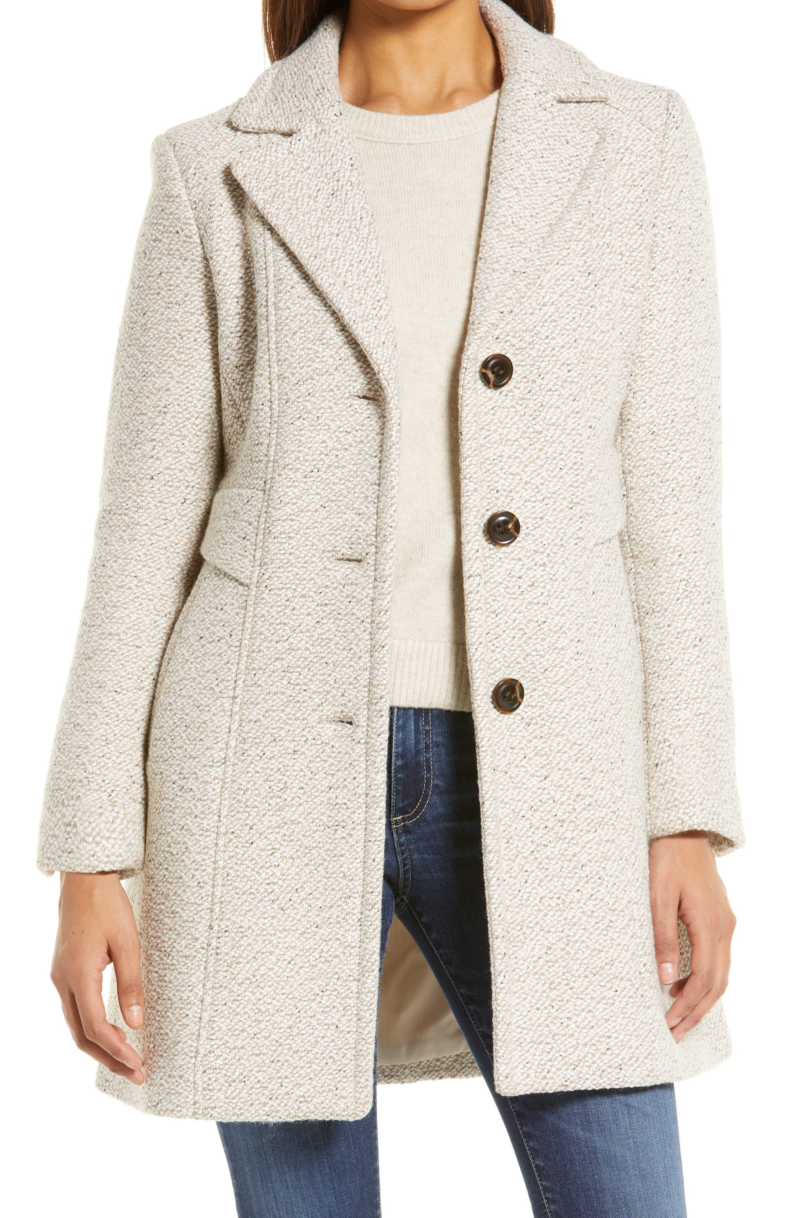 Gallery Long Coat in Oatmeal (Natural) | Lyst