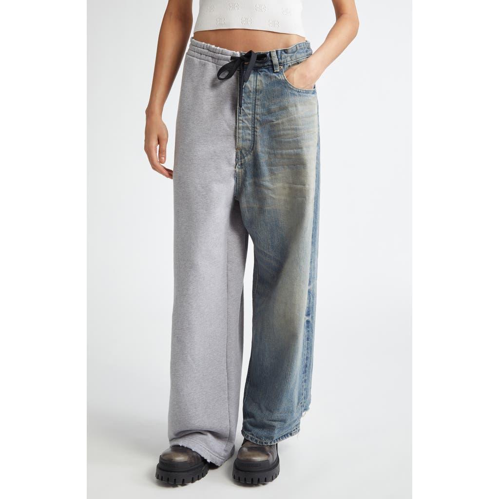 Balenciaga Hybrid Baggy Flare Jeans in Blue | Lyst Balenciaga Hybrid Baggy Flare Jeans in Blue | Lyst