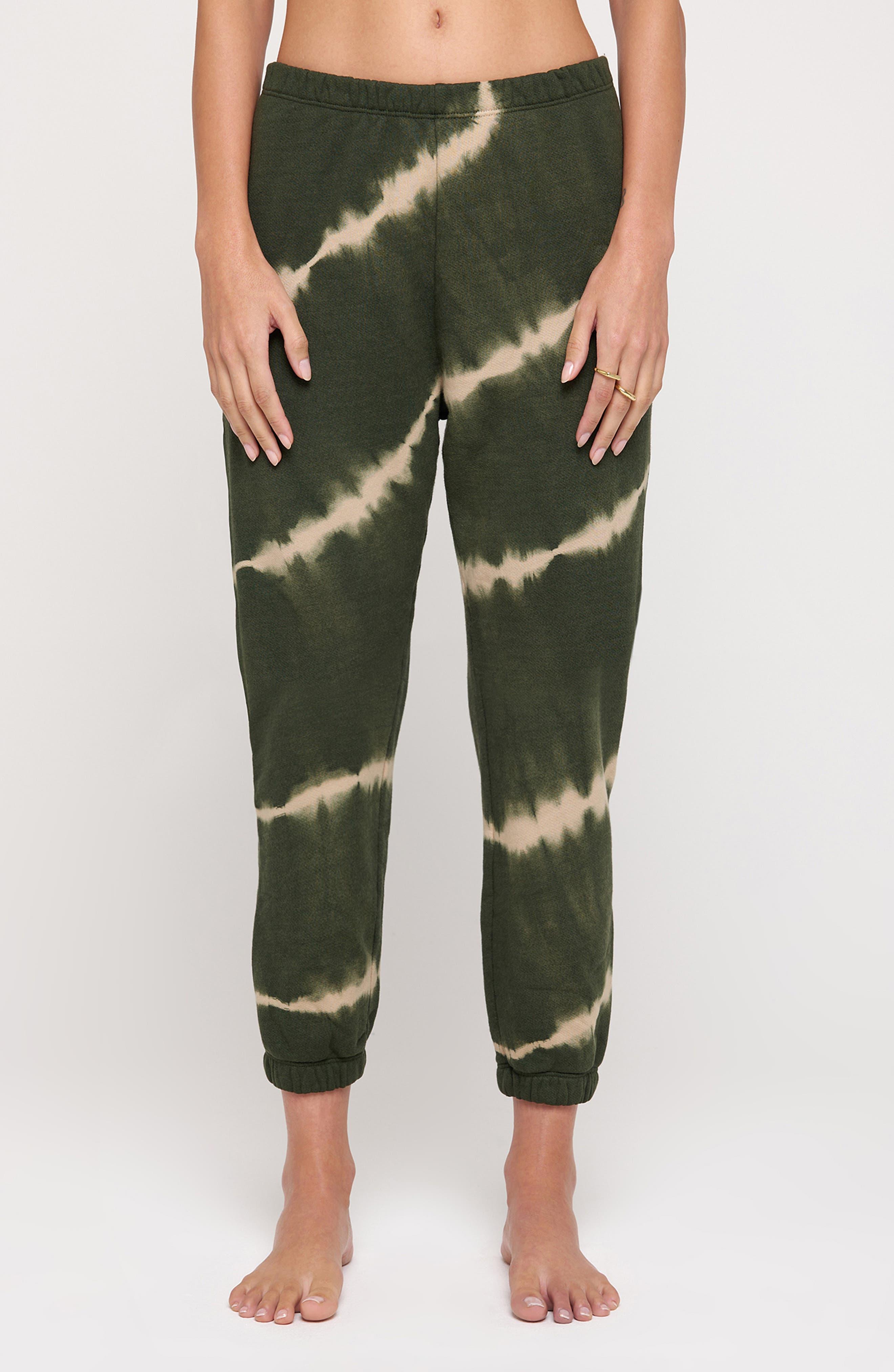Spiritual Gangster Luna Tie Dye Cotton & Modal Sweatpants in Green | Lyst