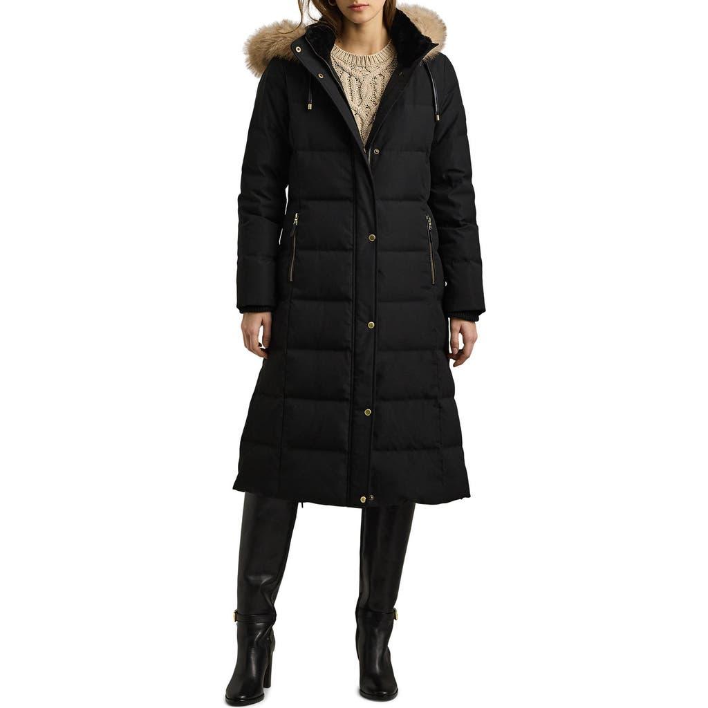 Ralph Lauren Heritage Down & Feather Fill Puffer With Faux Fur Trim ...