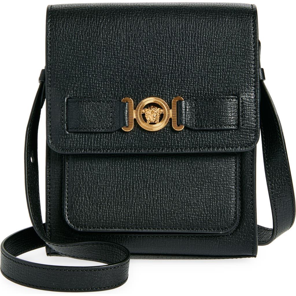 Versace Medusa '95 Leather North/South Messenger Bag in Black for Men ...