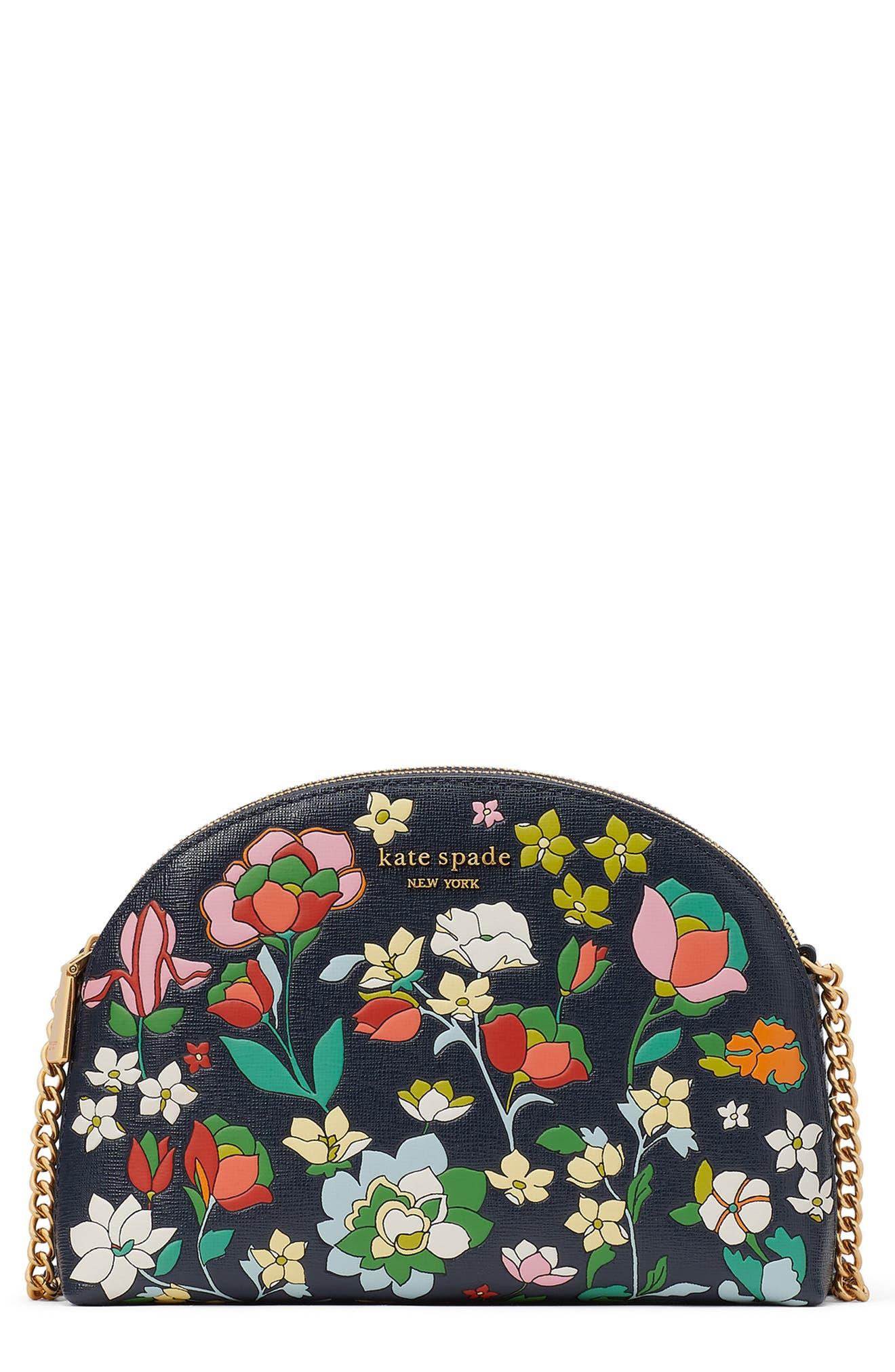Kate Spade Morgan Floral Embossed Saffiano Leather Crossbody Bag In