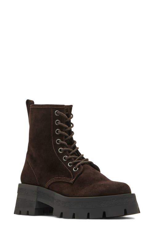 Steve Madden Rascal Lug Sole Combat Boot in Brown | Lyst
