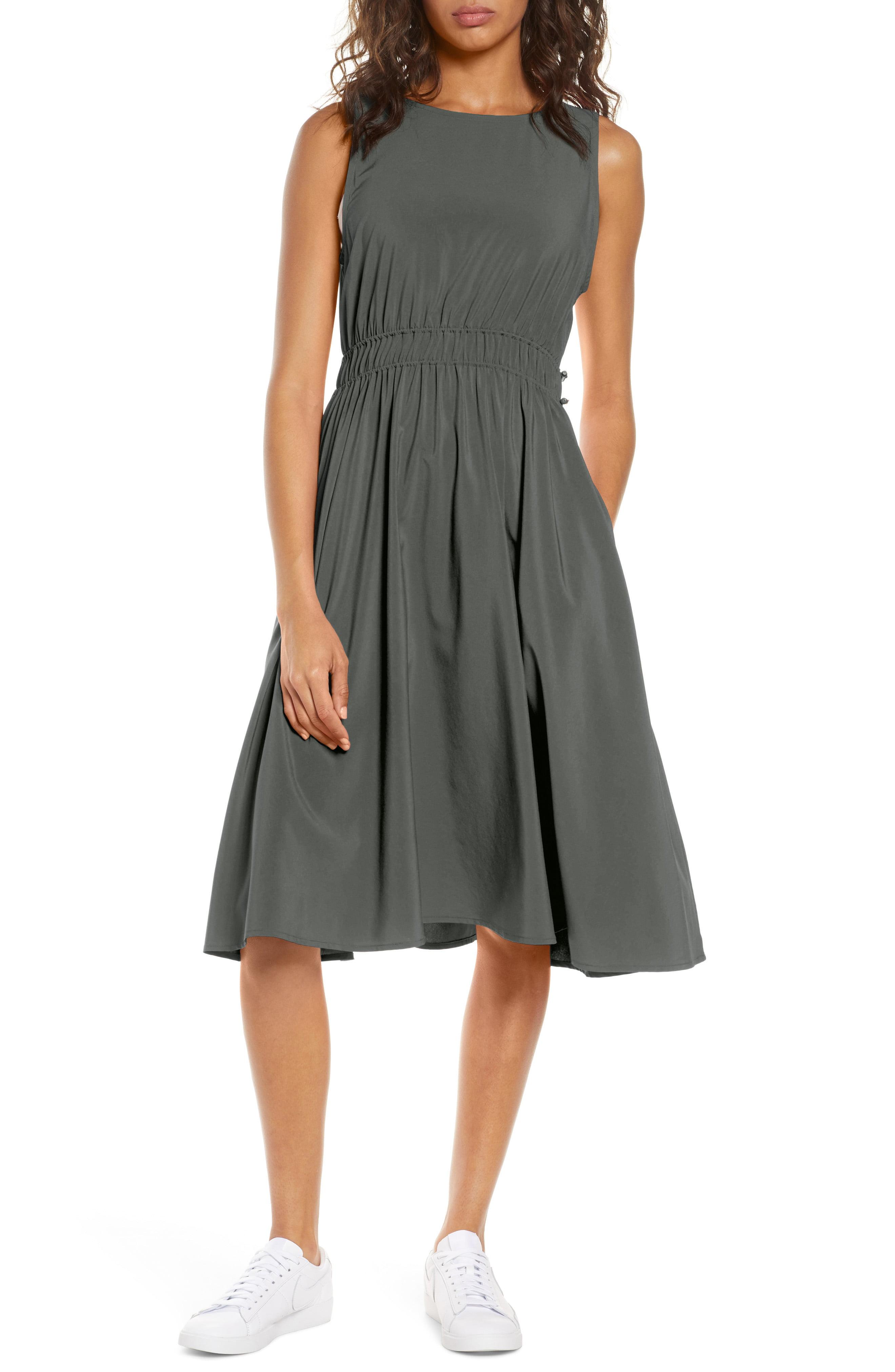 Zella Rosie Sleeveless Woven Dress in Black - Lyst