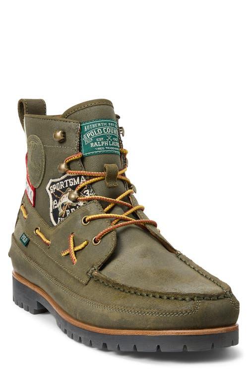 Polo Ralph Lauren Ranger Patch Work Boot in Green for Men | Lyst