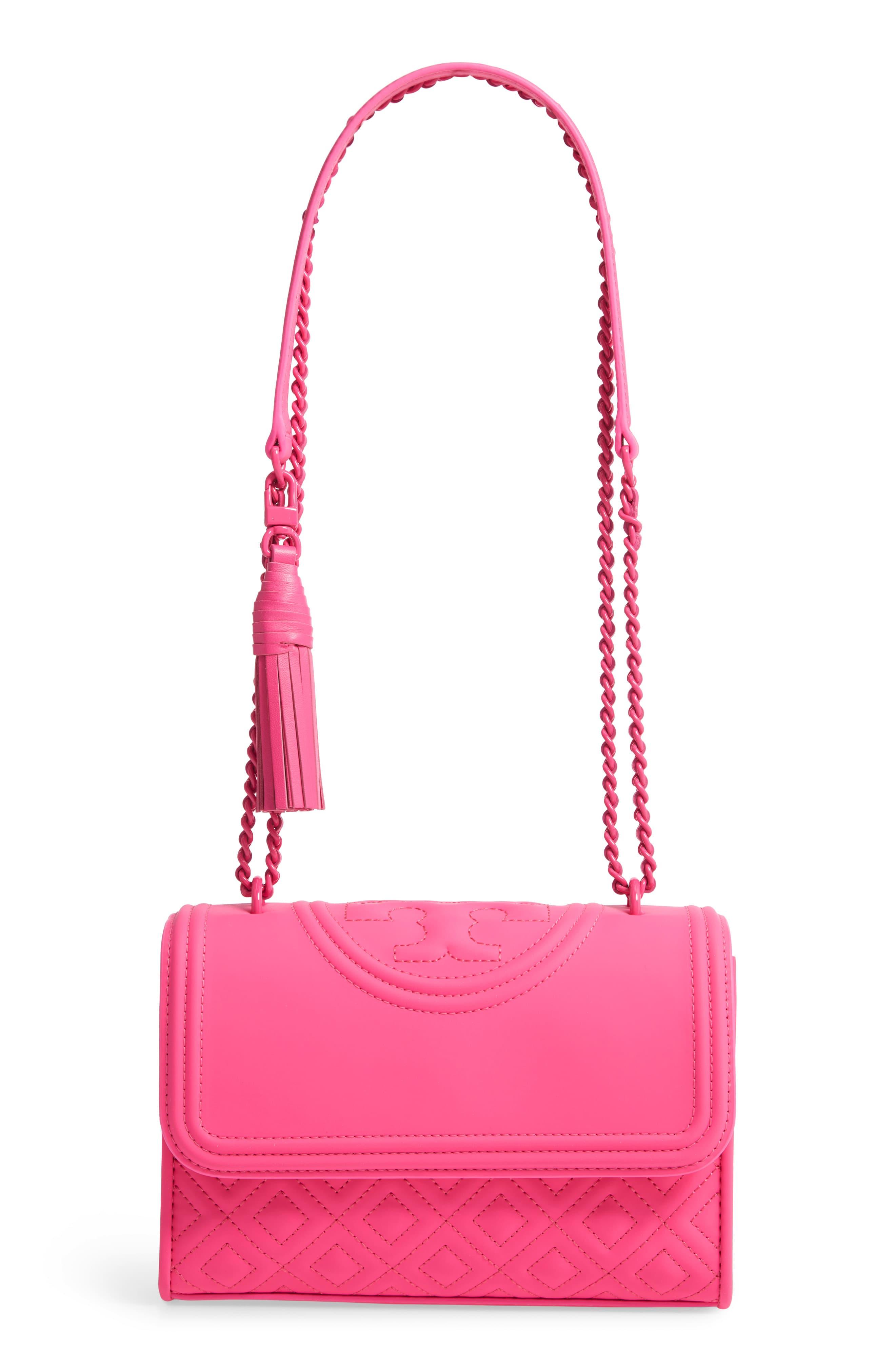 Tory Burch Hot Pink Pursed | semashow.com