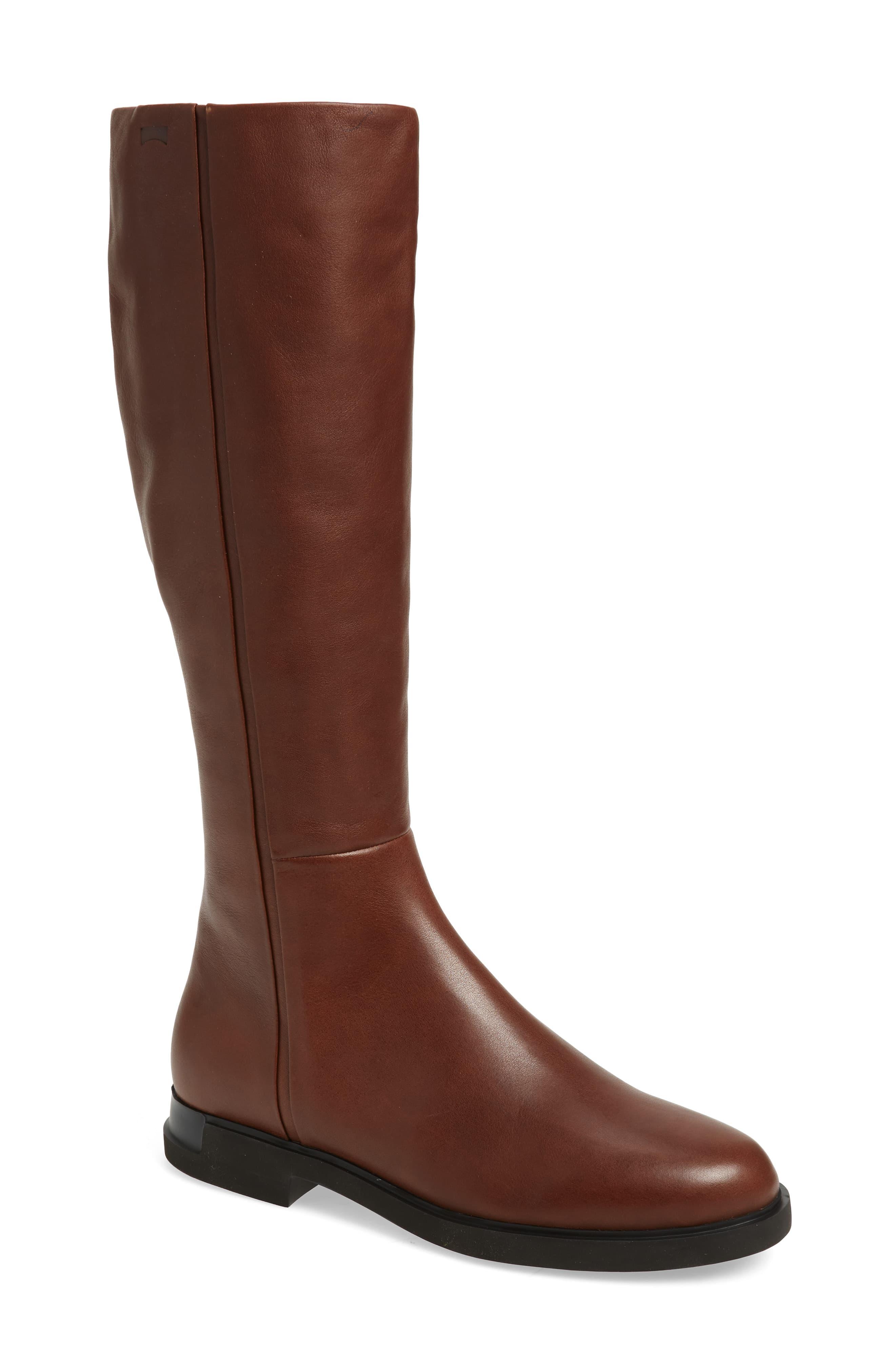 Camper Iman Knee High Boot in Brown Leather (Brown) - Lyst