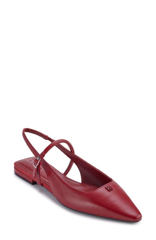 DKNY Cairo Slingback Pointed Toe Mary Jane Flat in Red | Lyst