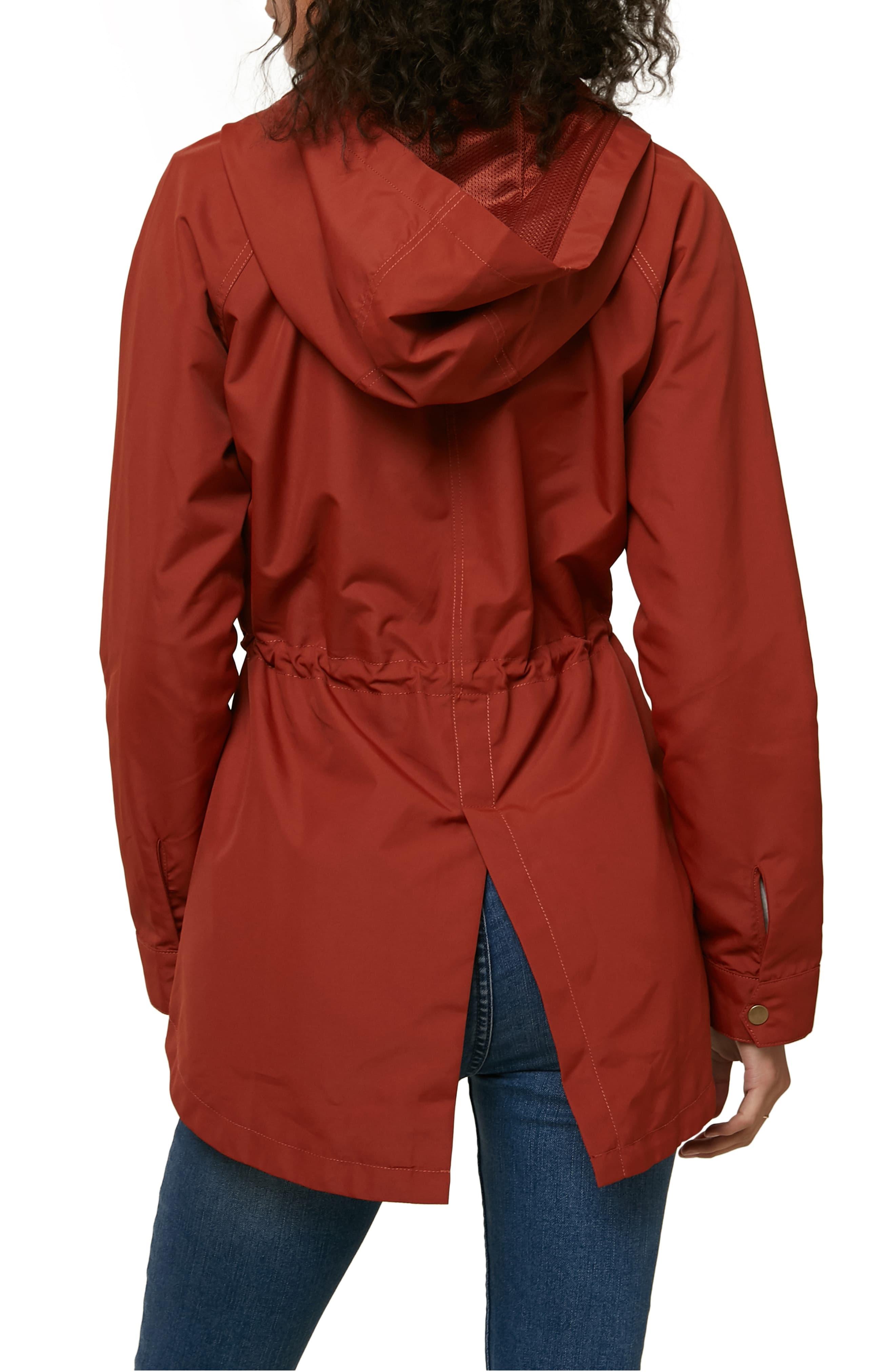 O'neill Sportswear Gayle Waterproof Cinched Jacket in Red - Lyst