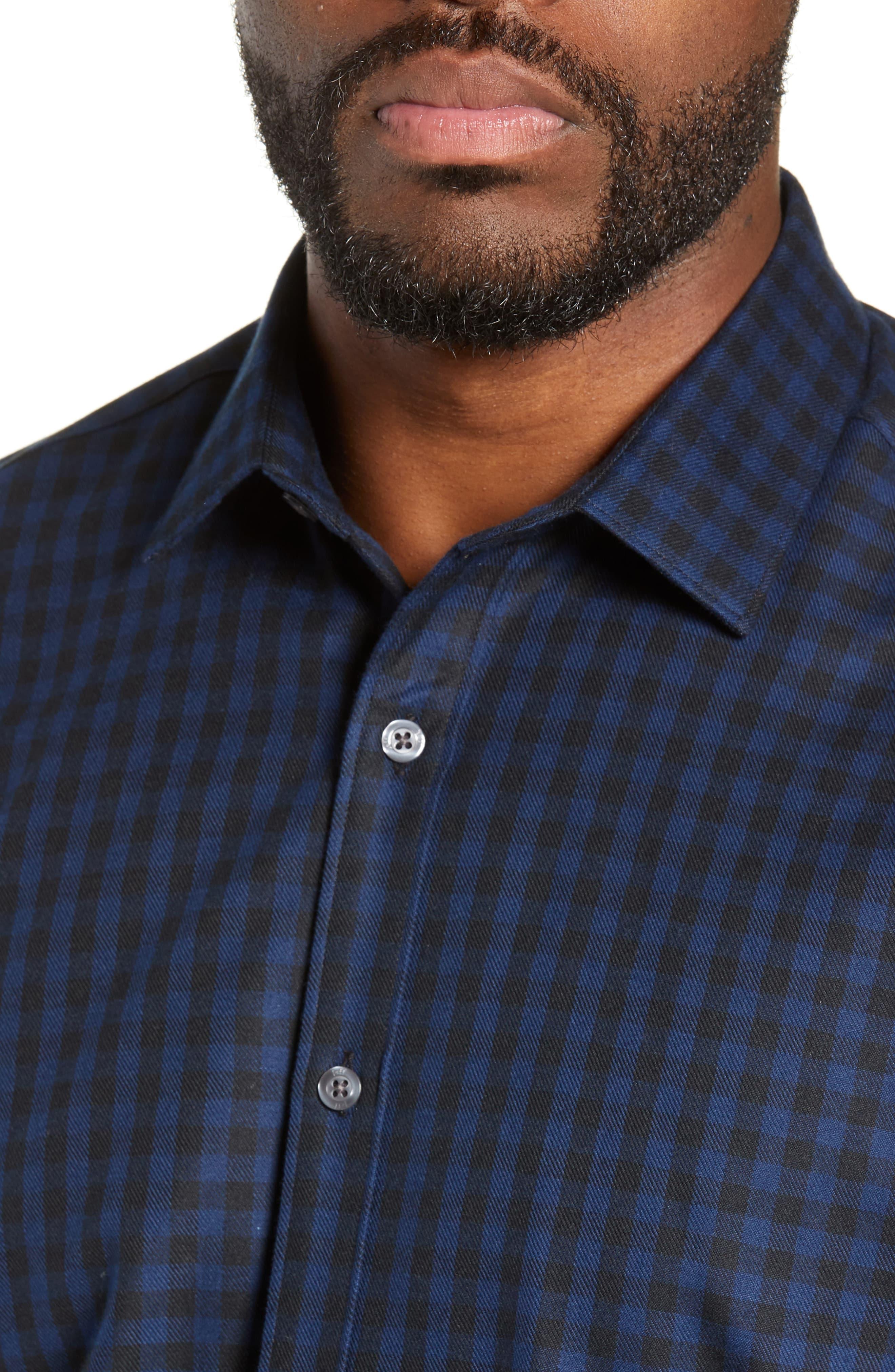 JEFF Buffalo Slim Fit Check Flannel Shirt in Blue for Men - Save 33% - Lyst