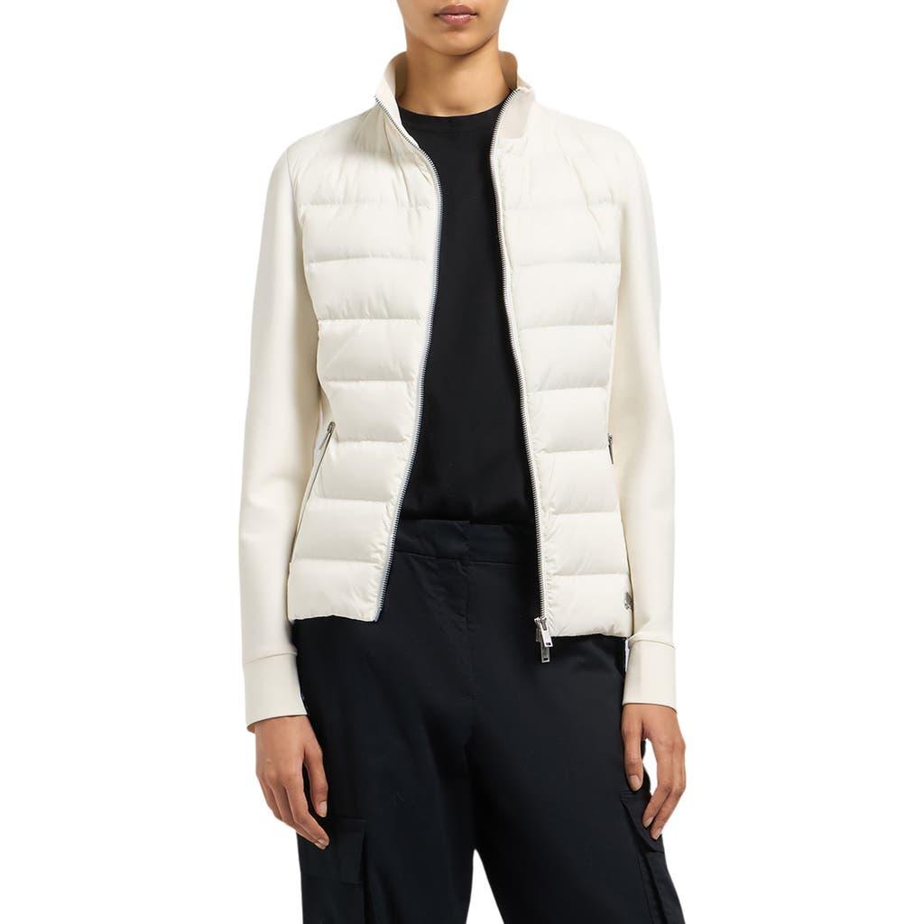 Moose Knuckles Naomi 800 Fill Power Down Hybrid Jacket in White | Lyst