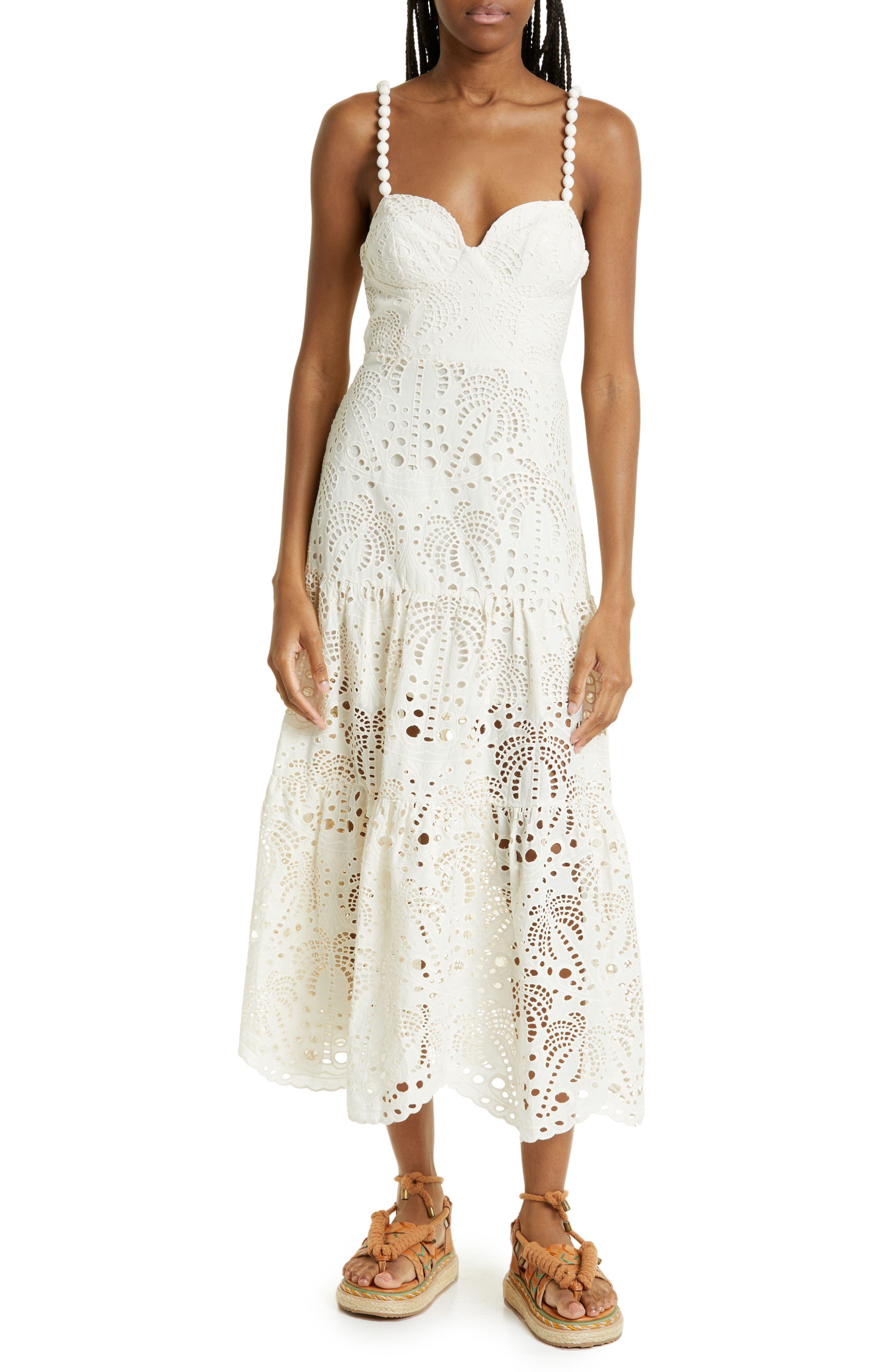 FARM Rio Palm Tree Richilier Sundress in Natural | Lyst