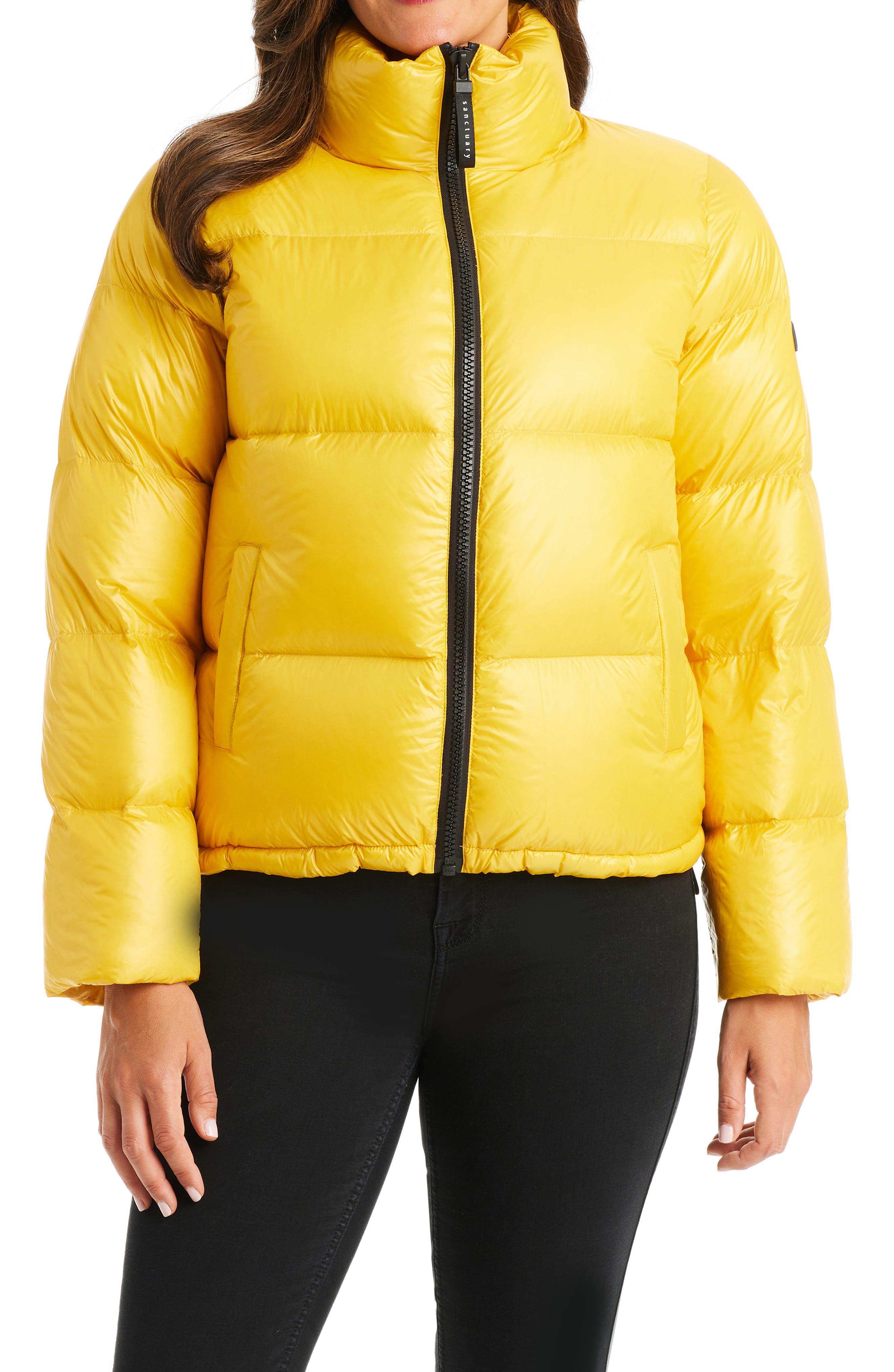 Sanctuary Core Down Puffer Jacket in Yellow | Lyst