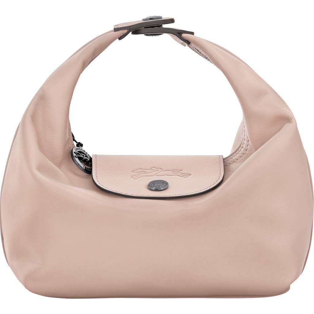 Longchamp Le Pliage Xtra Round Leather Top Handle Bag in Pink | Lyst