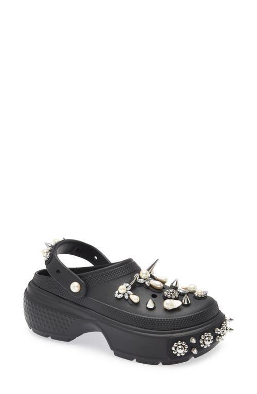 Crocs™ X Simone Rocha Stomp Platform Clog in Black | Lyst