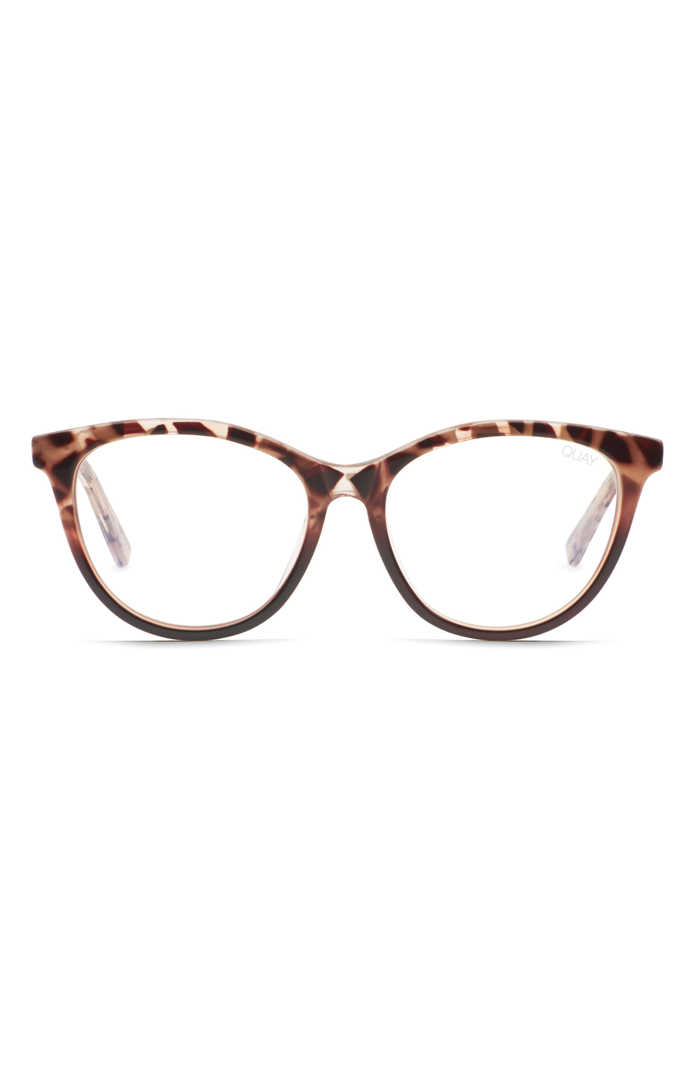 Quay All Nighter 50mm Blue Light Blocking Glasses Tort Clear Blue Light Lyst