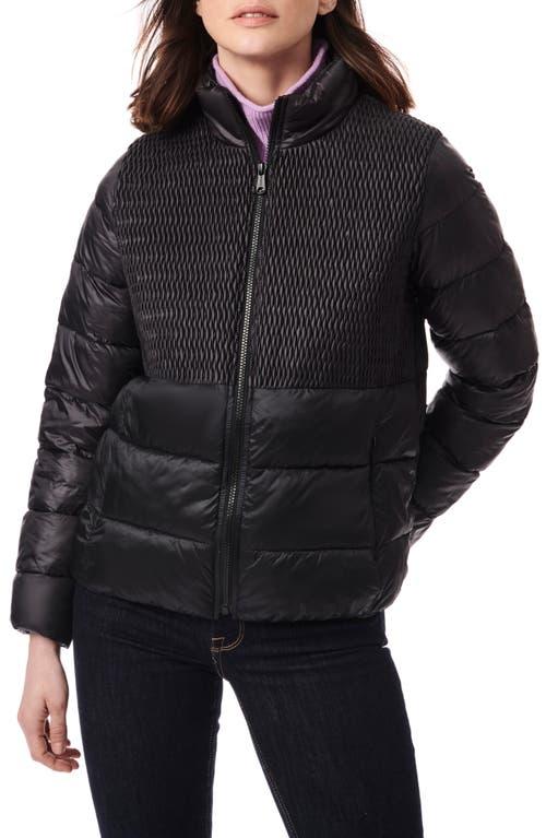 Bernardo Diamond Quilted Puffer Jacket in Black | Lyst