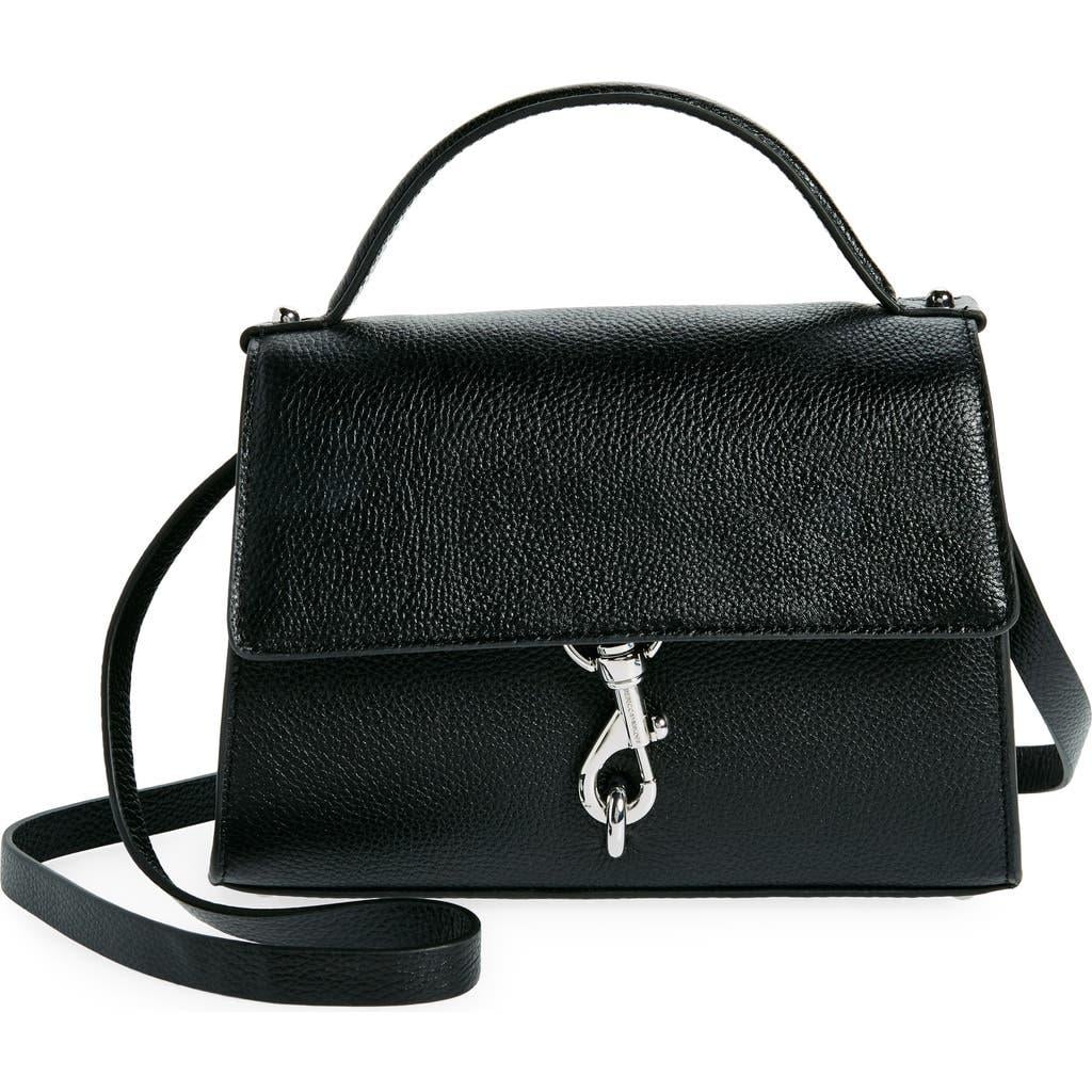 Rebecca Minkoff Megan Convertible Top-Handle Bag in Black | Lyst