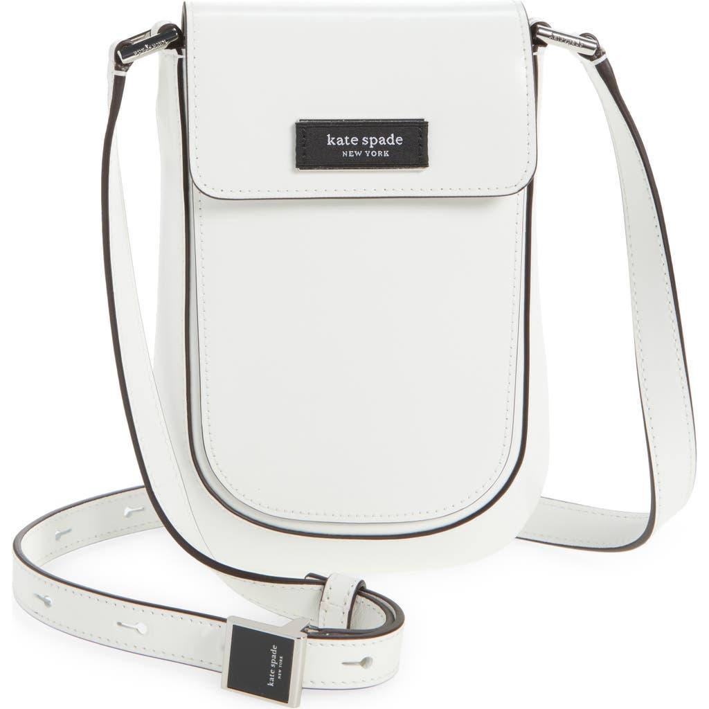 Kate Spade Sam Icon North South Crossbody Bag in White | Lyst