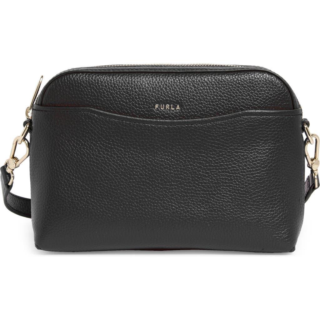 Furla Gea Mini Leather Crossbody Bag in Black | Lyst