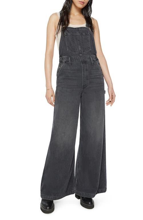 Mother Snacks! The Sugar Cone Wide Leg Overalls in Black | Lyst