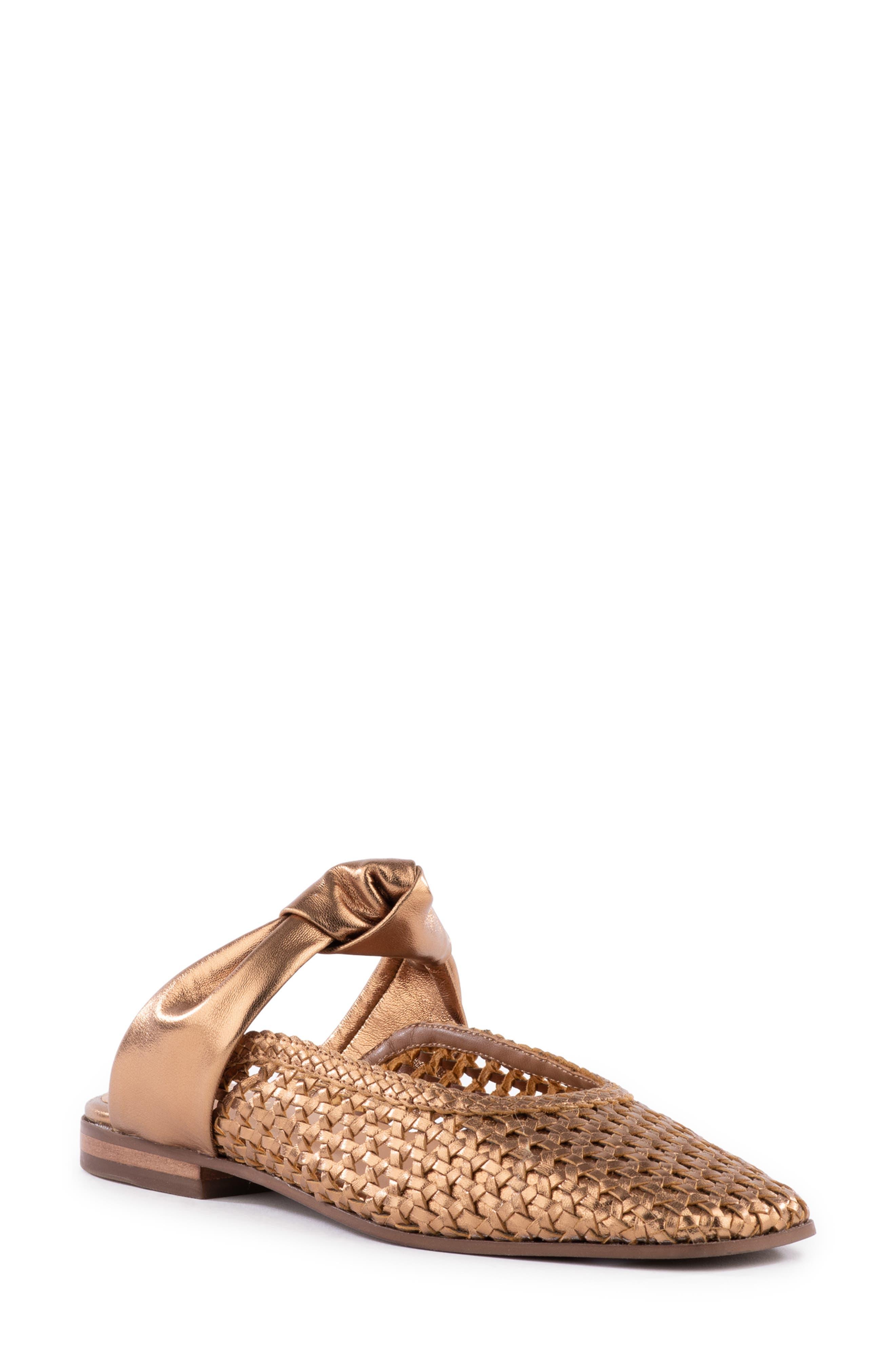 Seychelles Art Deco Woven Leather Mule in Brown | Lyst Seychelles Art Deco Woven Leather Mule in Brown | Lyst