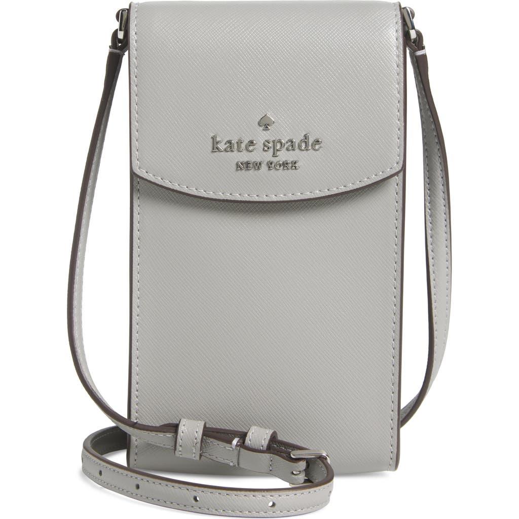 Kate Spade Staci North South Flap Phone Case in Gray | Lyst
