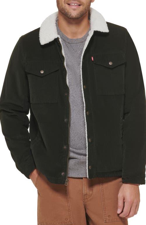 Levi's Faux Shearling Lined Corduroy Trucker Jacket in Black for Men | Lyst Levi's Faux Shearling Lined Corduroy Trucker Jacket in Black for Men | Lyst