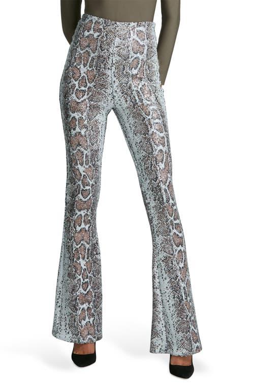 Commando Sequin Animal Flare Leggings in Gray | Lyst