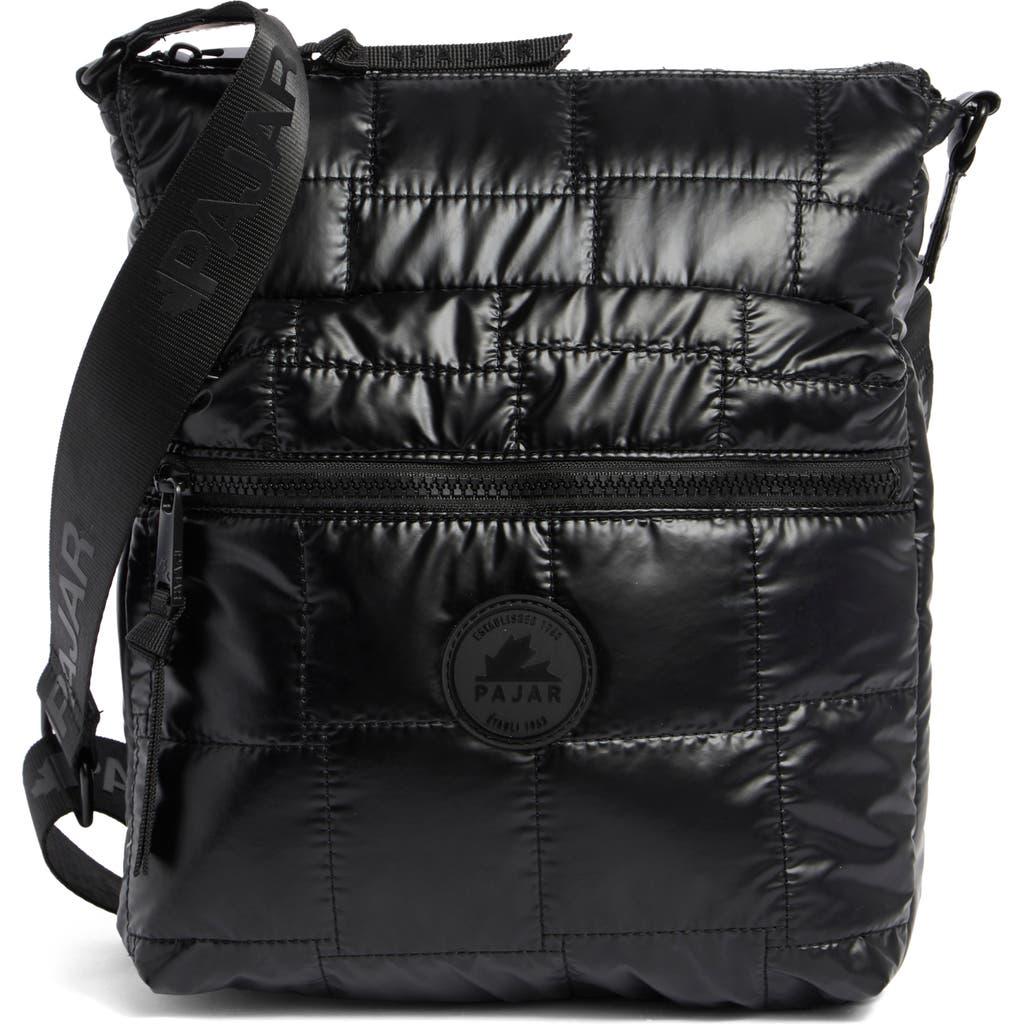 Pajar Quilted Nylon Crossbody Bag in Black | Lyst