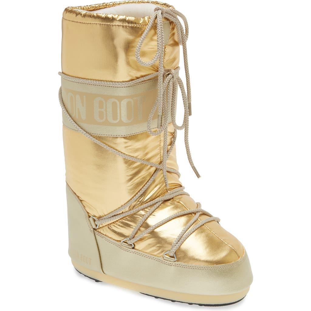 Moon Boot Icon Metallic Boot | Lyst