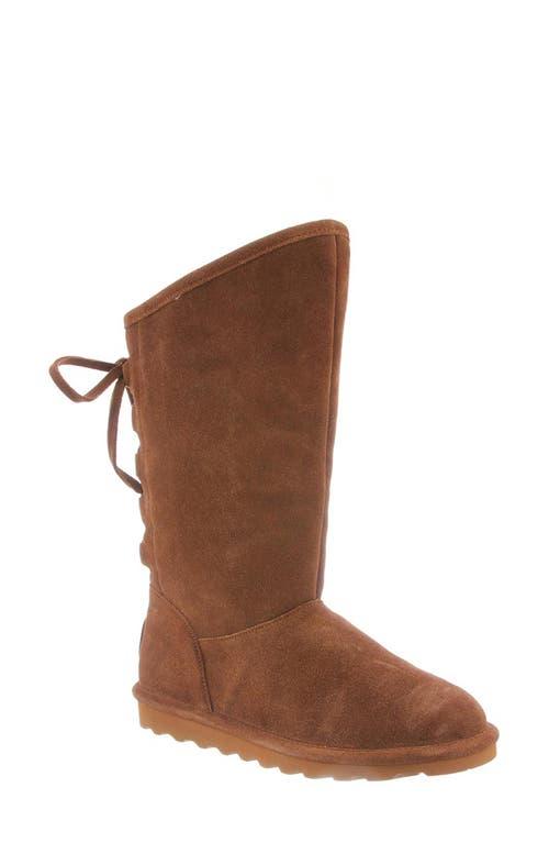 BEARPAW Phylly Tall Genuine Sheep Fur Lined Boot in Brown | Lyst
