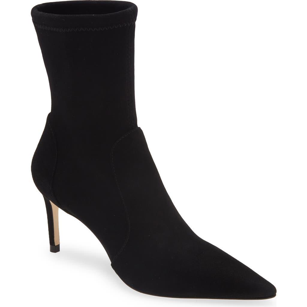 Stuart Weitzman Stuart 75 Sock Bootie in Black | Lyst