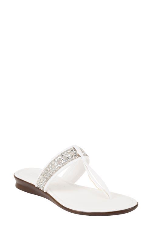 Italian Shoemakers Udella Flip Flop in White | Lyst